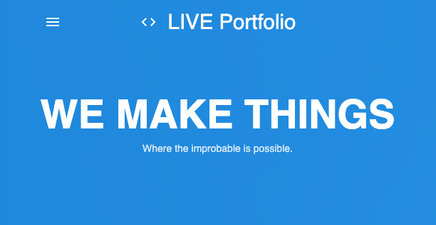Getting Started - Live Portfolio